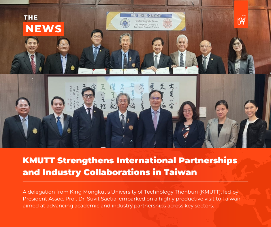KMUTT Strengthens Global Partnerships and Industry Collaborations in ...