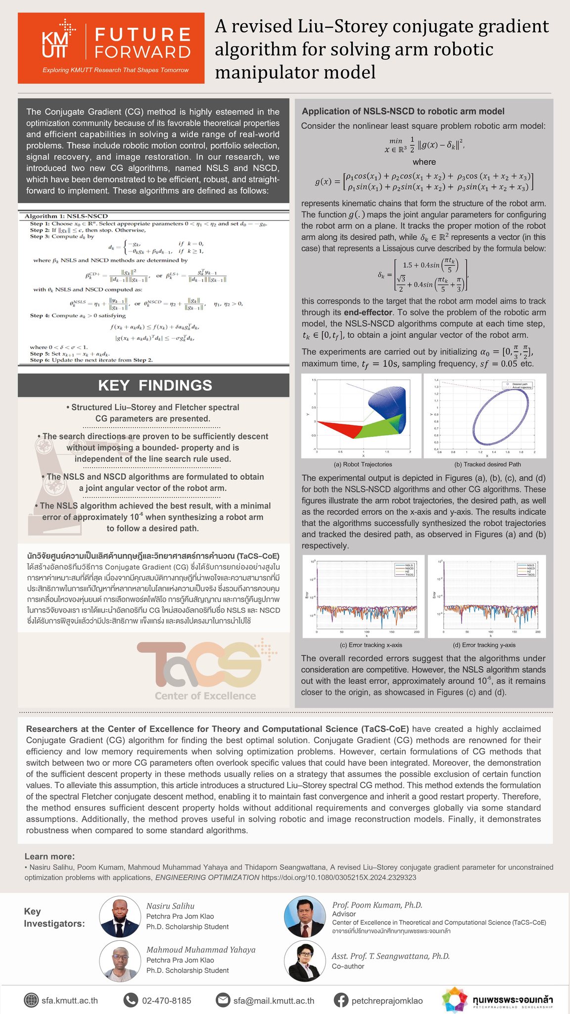 A revised Liu-Story conjugate gradient algorithm for solving arm ...