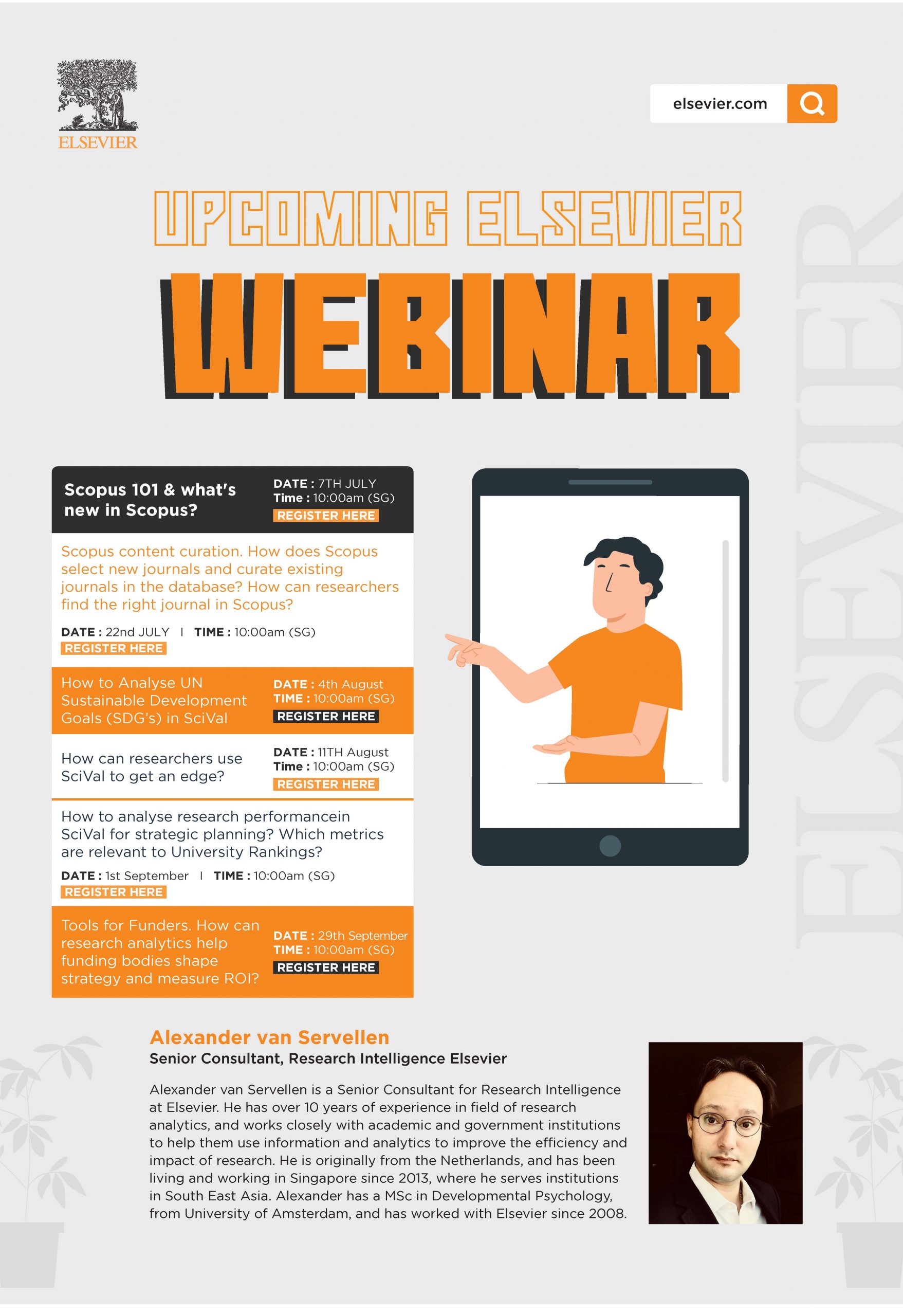 Announcement : 5 Elsevier training webinars from July-SEP 2021 - KMUTT