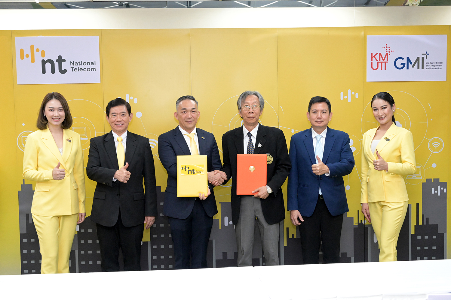 ลงนามบันทึกข้อตกลงความร่วมมือทางวิชาการ ระหว่าง GMI และ NT - KMUTT