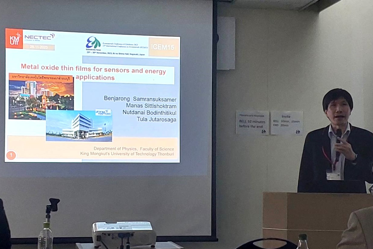 Department of Physics Faculty of Science Participate in presenting work at the 15TH ...