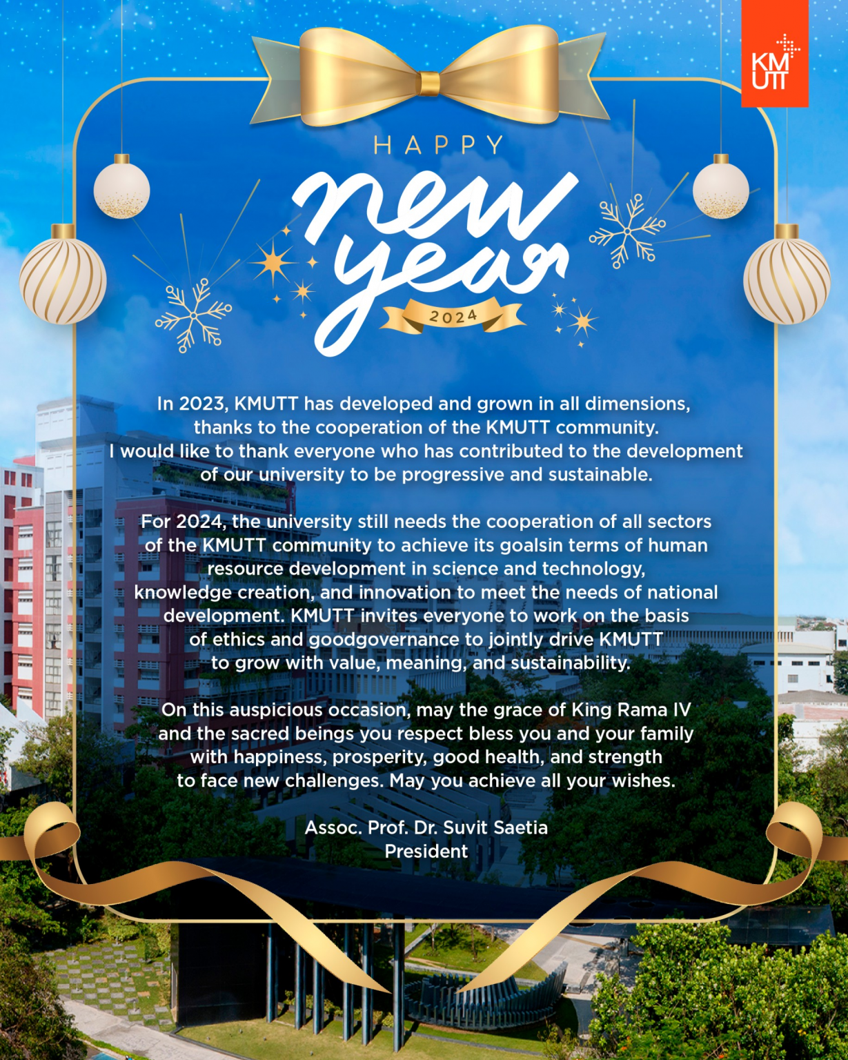 Happy New Year 2024 - KMUTT