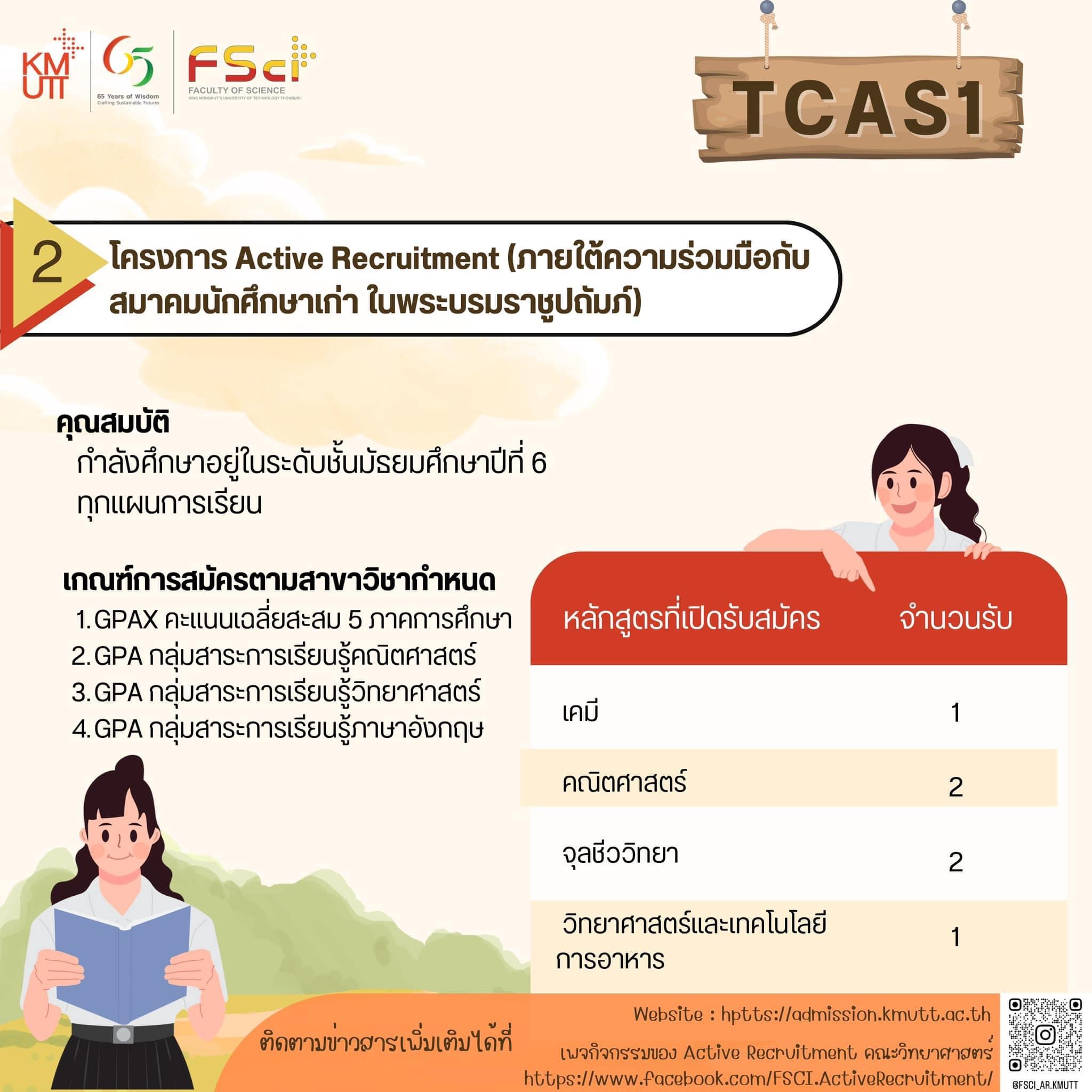 DEK68‼️เตรียมตัวให้พร้อมเกณฑ์รับสมัคร TCAS รอบที่1 Portfolio ของคณะวิทยาศาสตร์ มจธ. ปี2568 - KMUTT